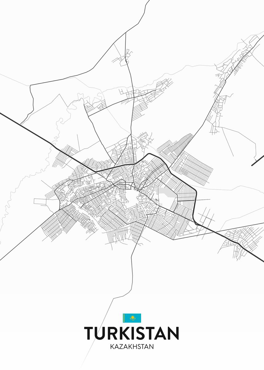 'Turkistan KZ' Poster by IMR Designs | Displate