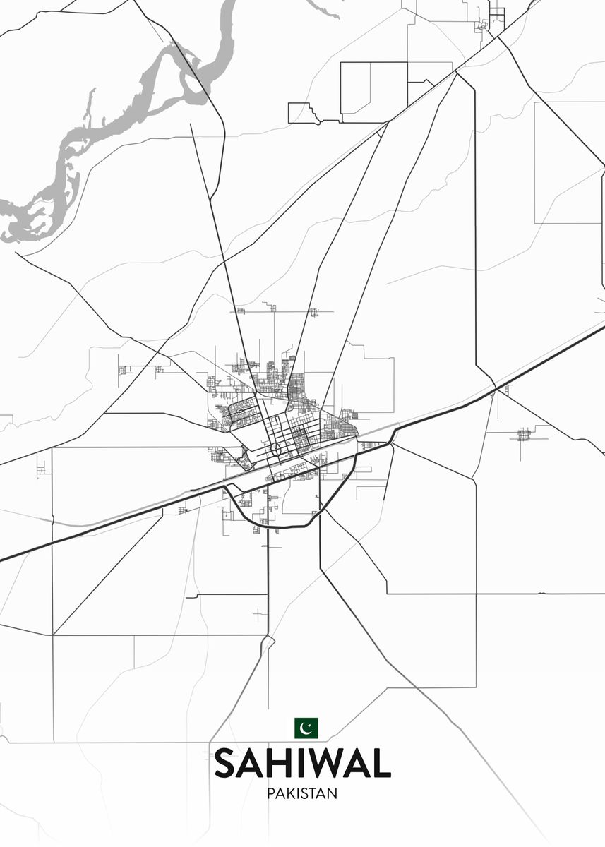 'Sahiwal PK' Poster, picture, metal print, paint by IMR Designs | Displate