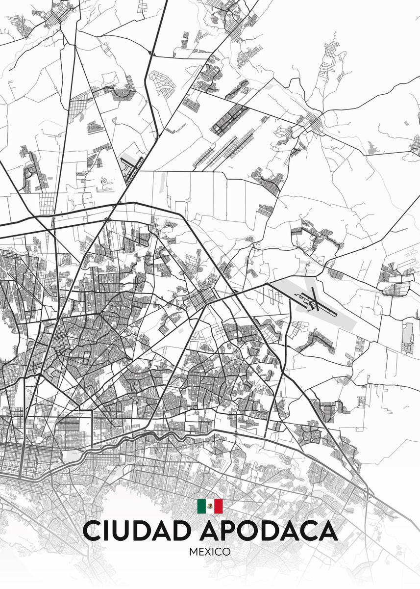 'Ciudad Apodaca MX' Poster by IMR Designs | Displate