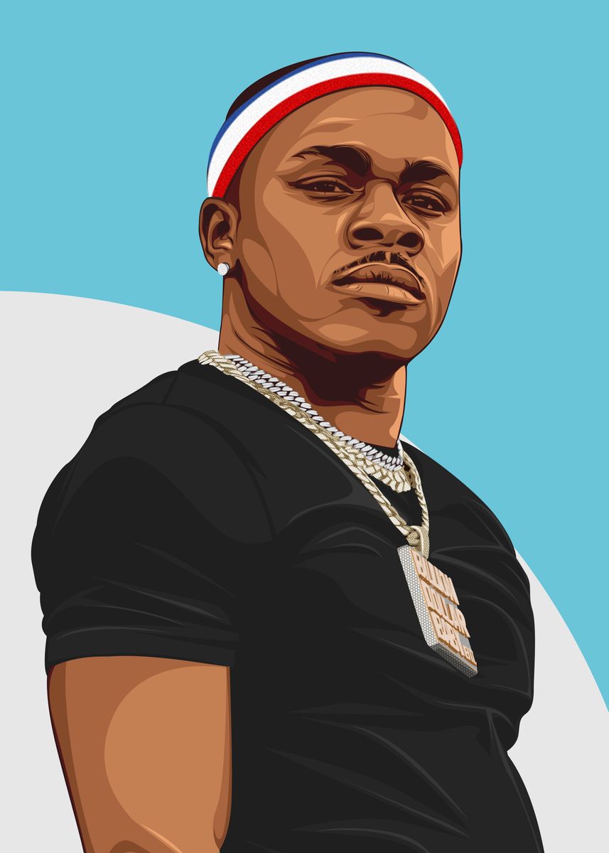 'Dababy' Poster, picture, metal print, paint by Mark Andrew Sabas ...