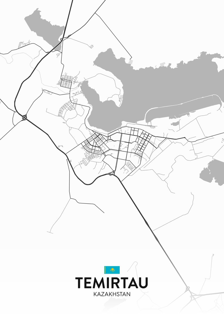 'Temirtau KZ' Poster, picture, metal print, paint by IMR Designs | Displate