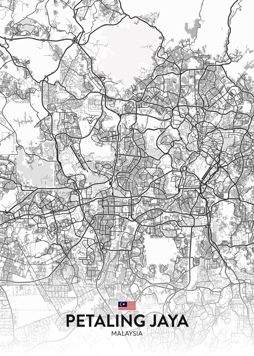 'Petaling Jaya MY' Poster by IMR Designs | Displate