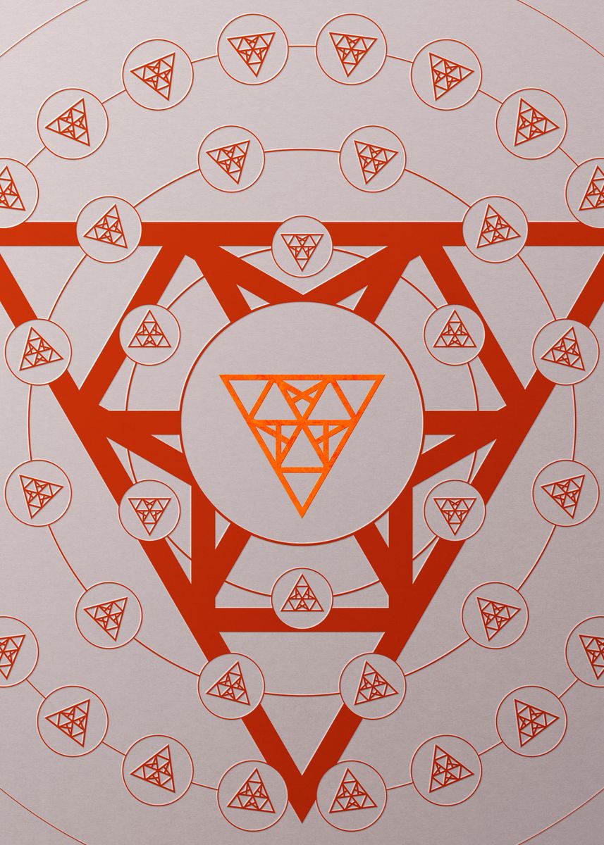 'Tomato Red Orange Glyph' Poster by Holy Rock Design | Displate