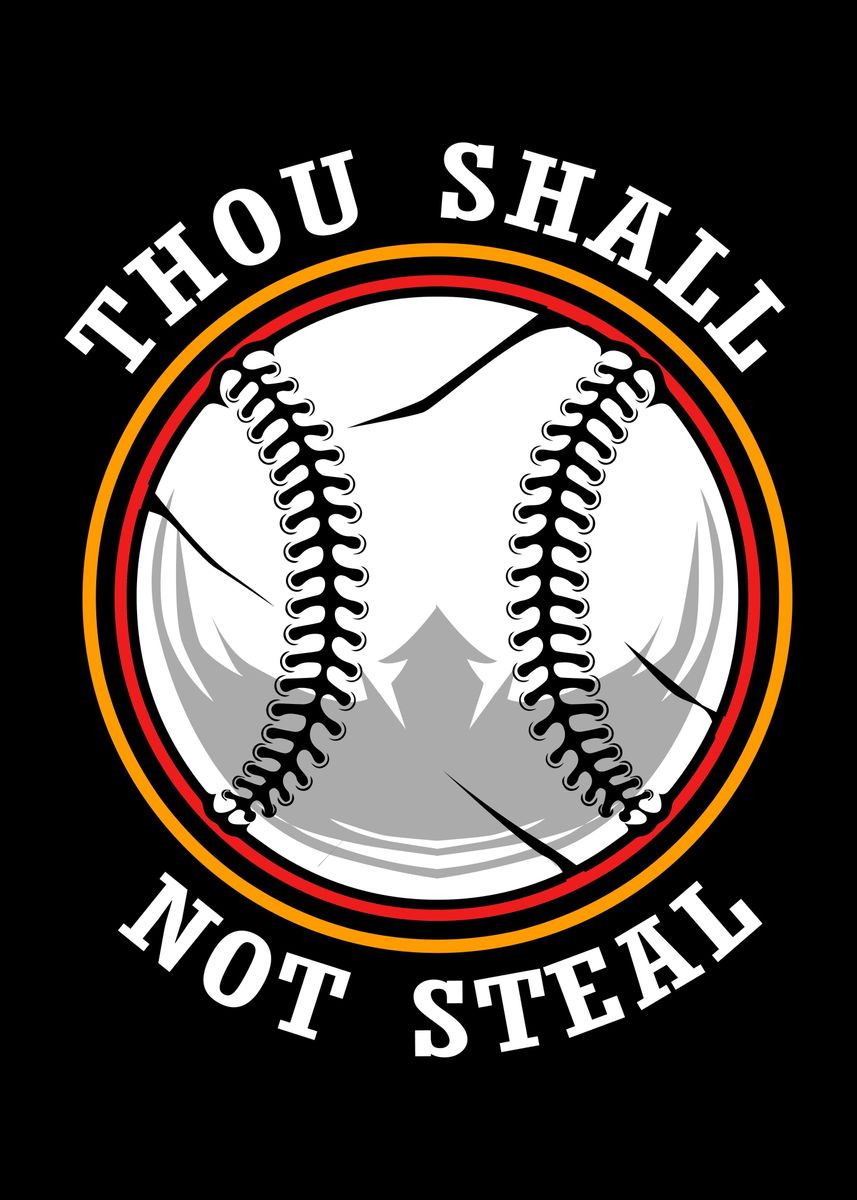 'Baseball Catcher' Poster, picture, metal print, paint by FunnyGifts ...