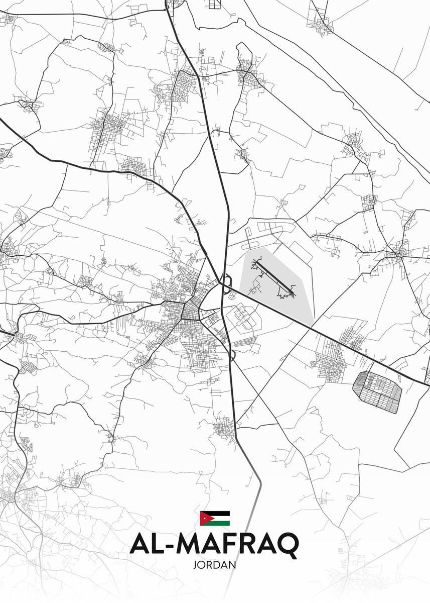 'Al Mafraq JO' Poster, picture, metal print, paint by IMR Designs ...