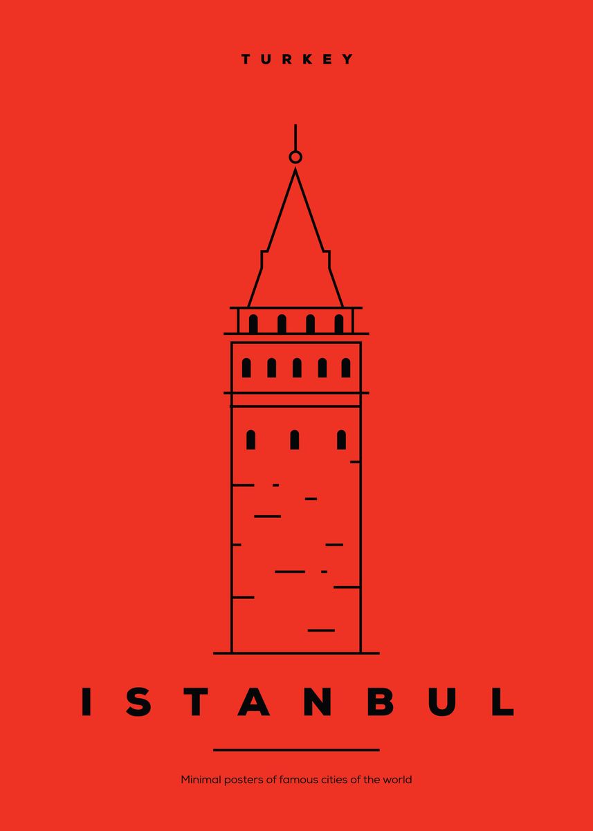'Istanbul Turkey' Poster, picture, metal print, paint by Conceptual ...