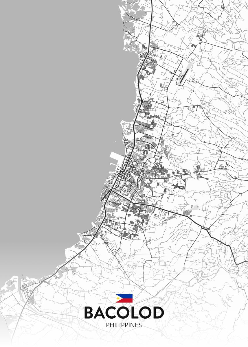 'Bacolod PH' Poster, picture, metal print, paint by IMR Designs | Displate