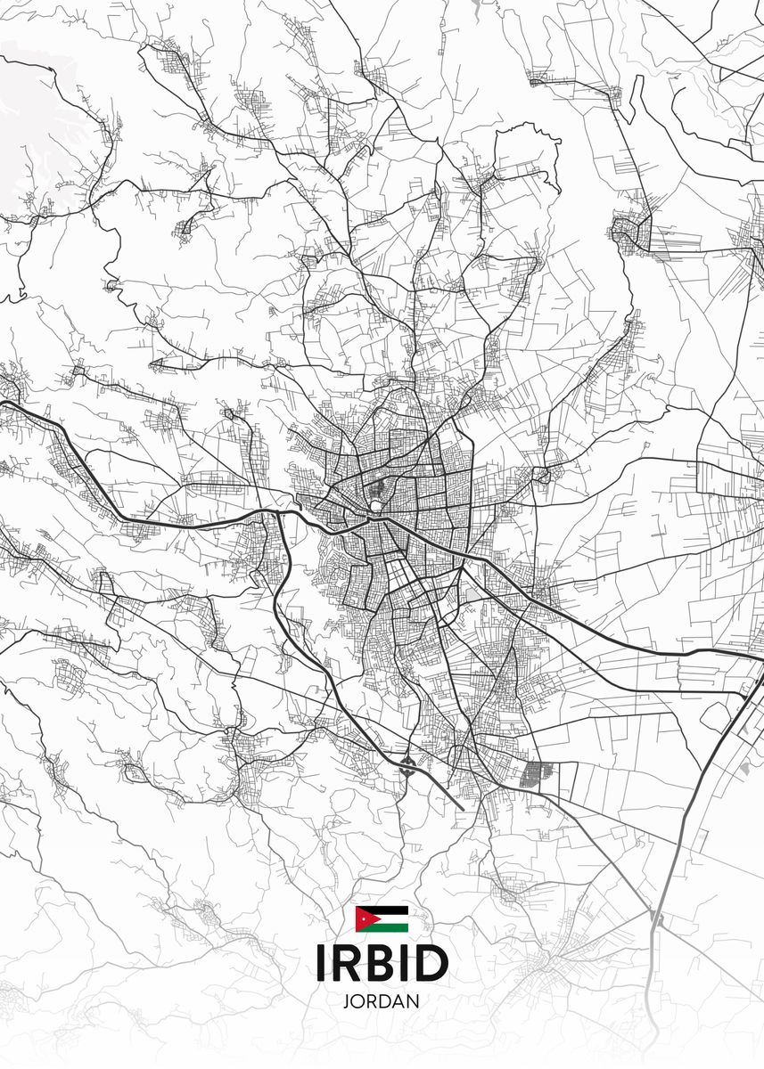 'Irbid JO' Poster, picture, metal print, paint by IMR Designs | Displate