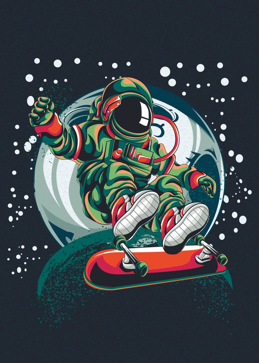 'Astronaut' Poster by Hanabi Studio | Displate