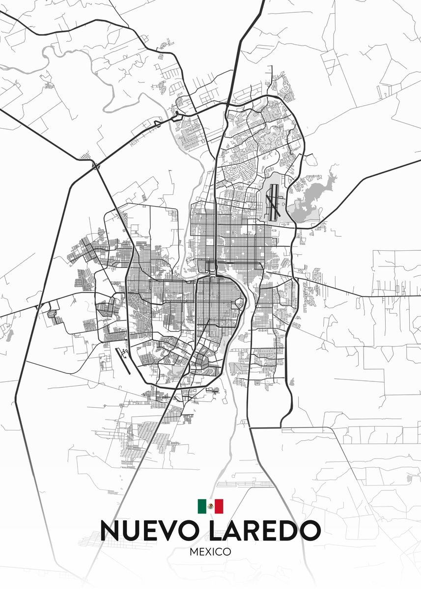 'Nuevo Laredo MX' Poster, picture, metal print, paint by IMR Designs ...