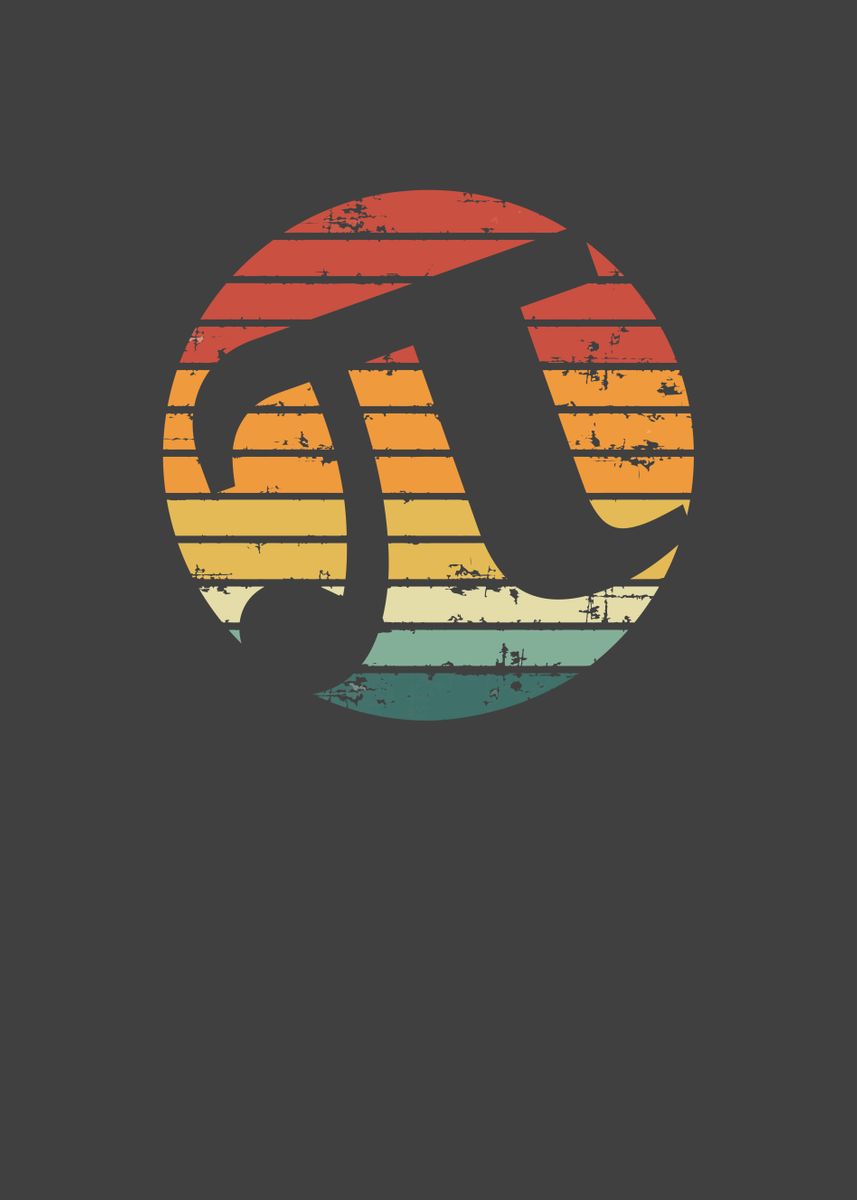 'Retro vintage pi' Poster by BeMi | Displate