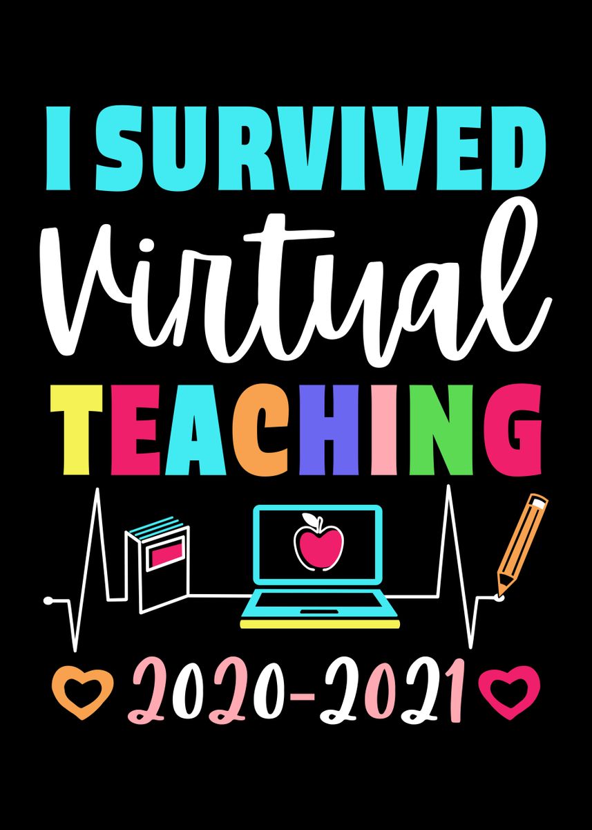 'Back to School I survived' Poster, picture, metal print, paint by Phil ...