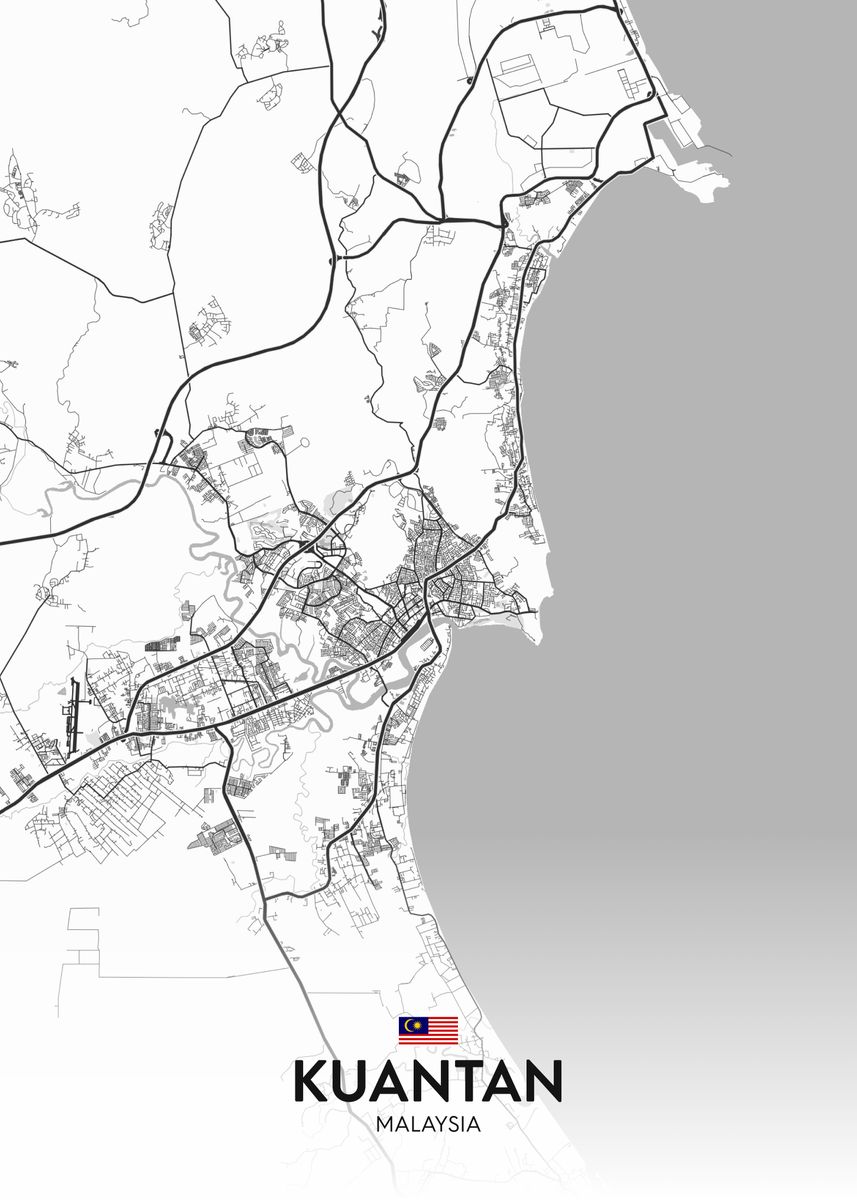 'Kuantan MY' Poster, picture, metal print, paint by IMR Designs | Displate