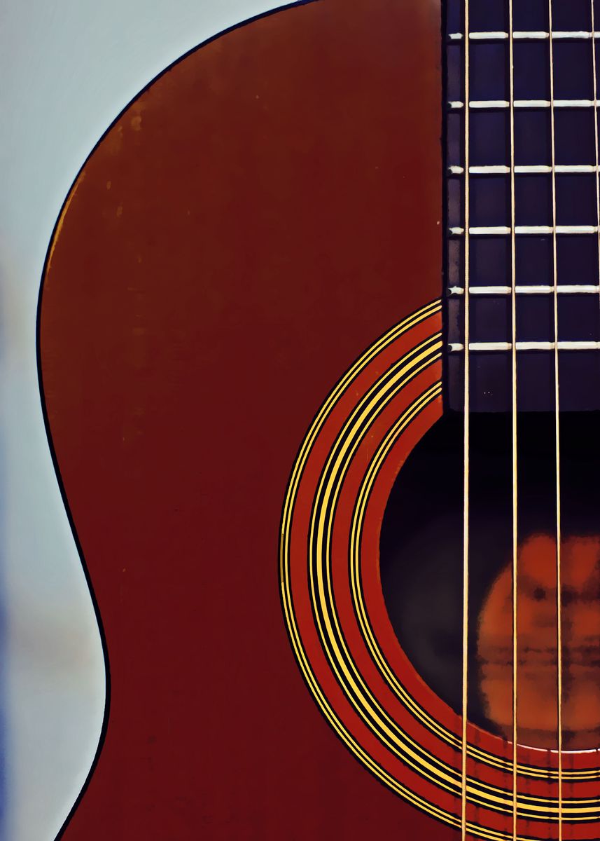 'guitar' Poster by Haruka Studio | Displate