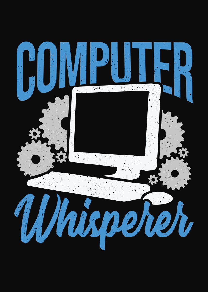 'Computer Whisperer' Poster by Marcel Doll | Displate