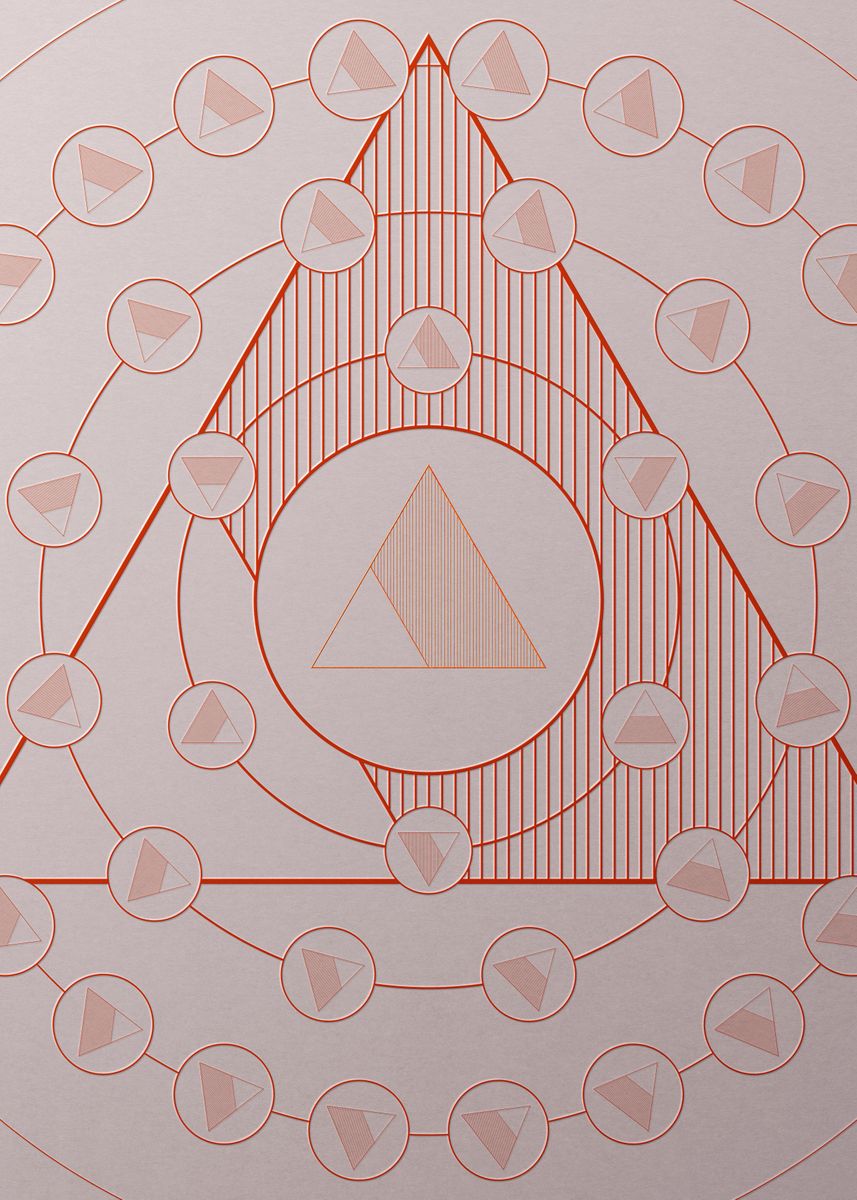 'Tomato Red Orange Glyph' Poster by Holy Rock Design | Displate