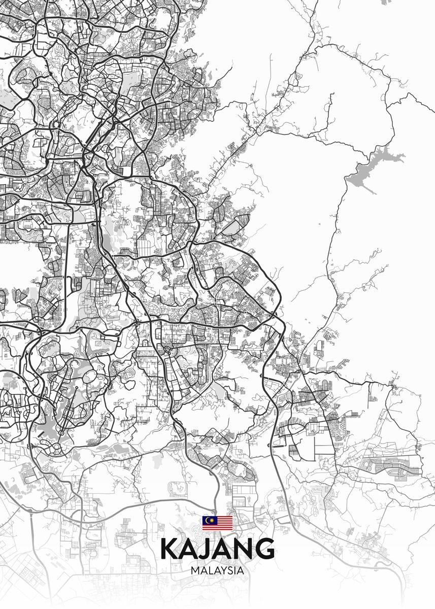 'Kajang MY' Poster, picture, metal print, paint by IMR Designs | Displate