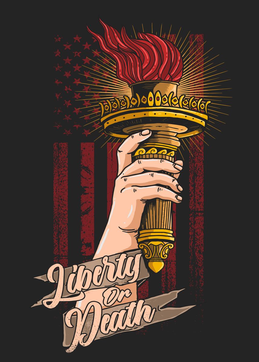 'American liberty' Poster, picture, metal print, paint by Lloyd Studio ...