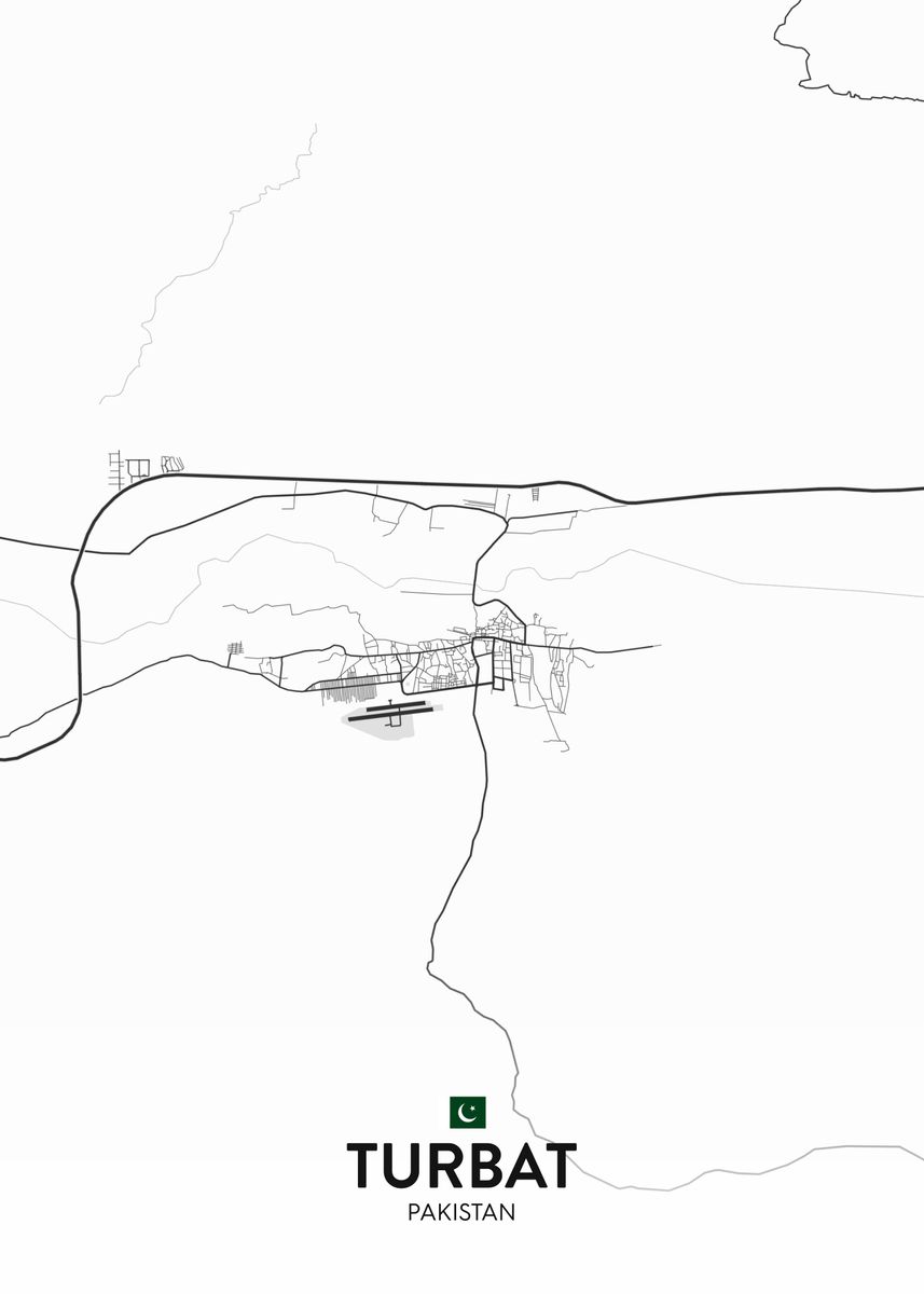 'Turbat PK' Poster, picture, metal print, paint by IMR Designs | Displate