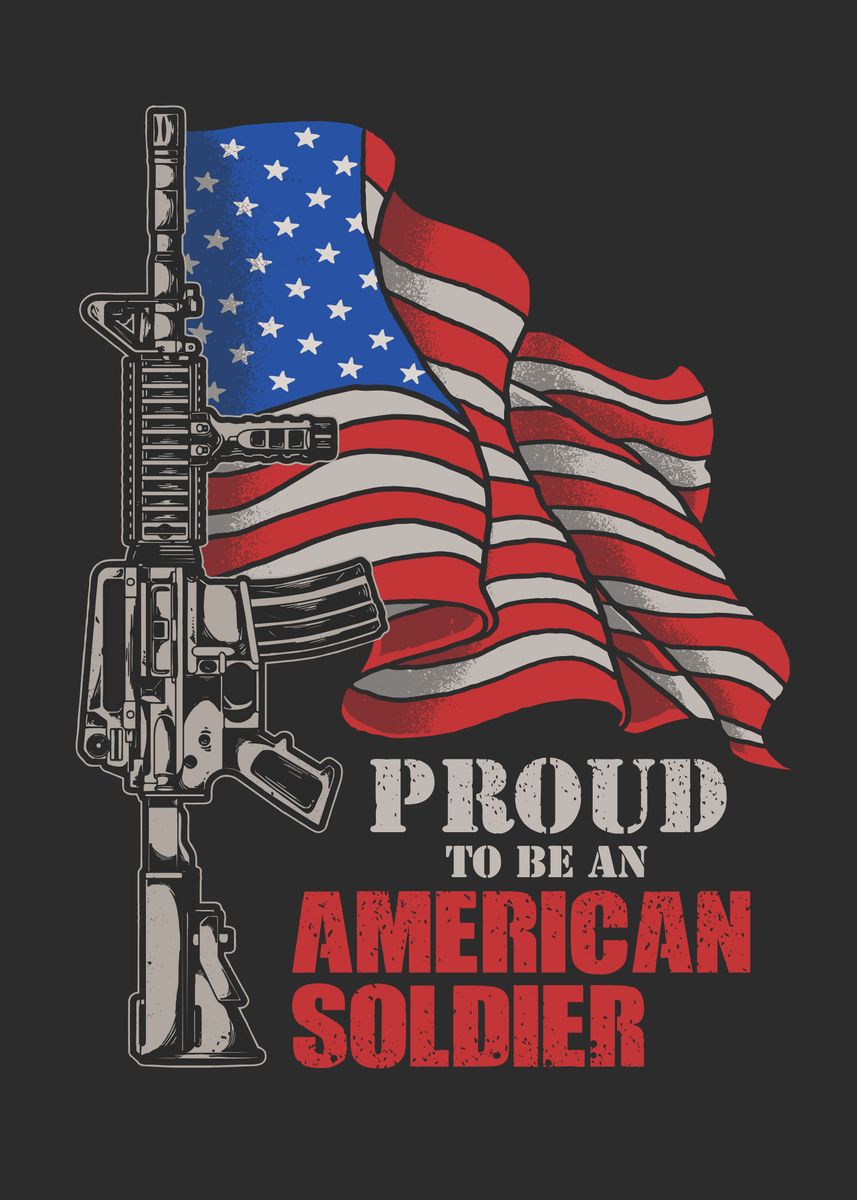 'American soldier' Poster by Lloyd Studio | Displate