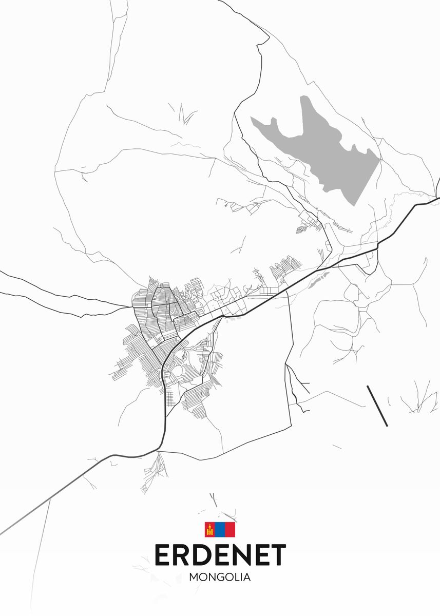 'Erdenet MN' Poster, picture, metal print, paint by IMR Designs | Displate