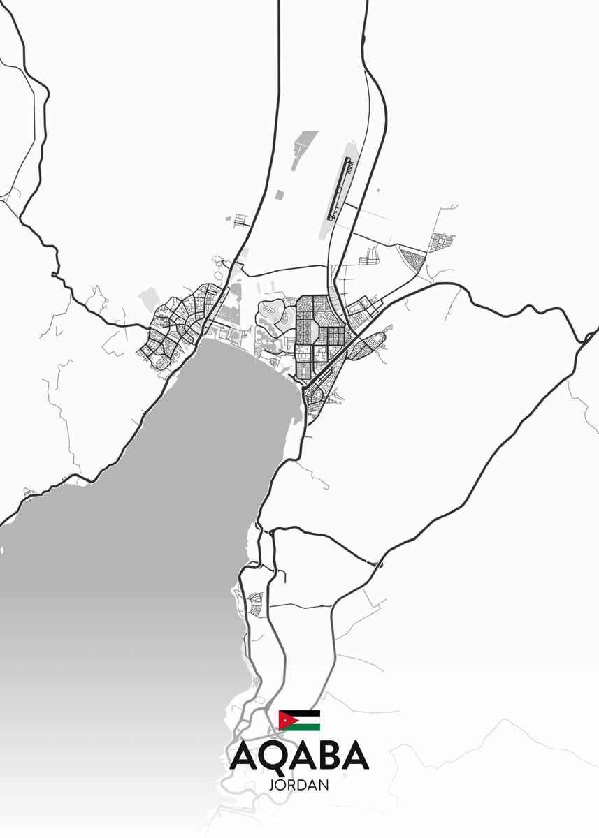 'Aqaba JO' Poster by IMR Designs | Displate