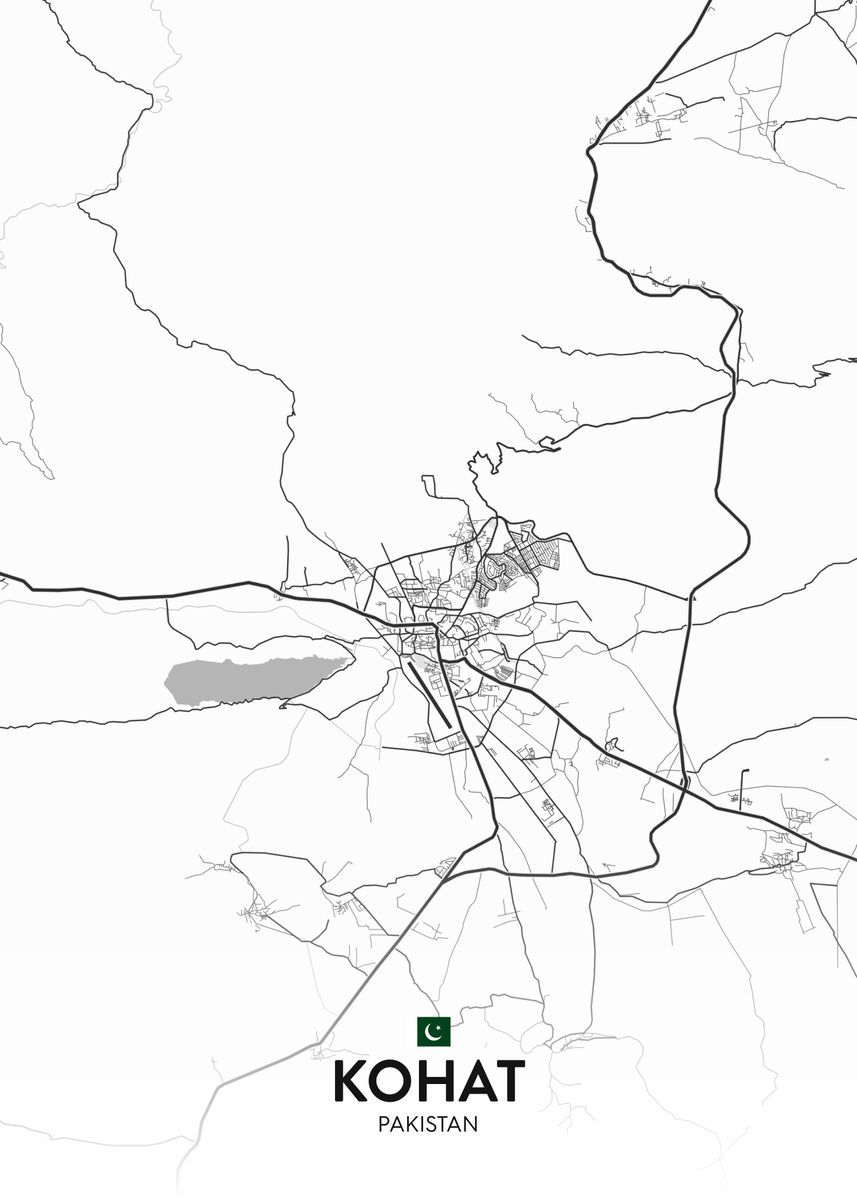 'Kohat PK' Poster, picture, metal print, paint by IMR Designs | Displate