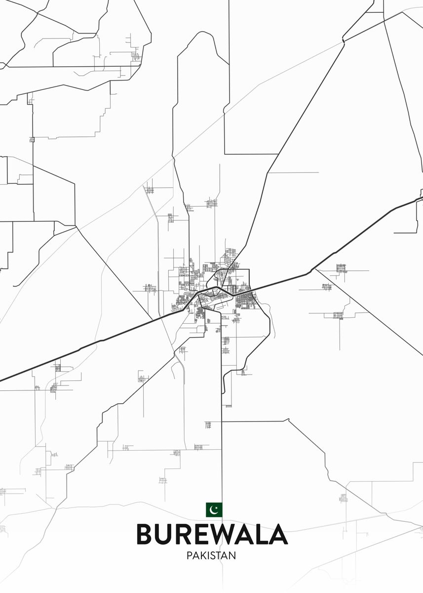 'Burewala PK' Poster, picture, metal print, paint by IMR Designs | Displate