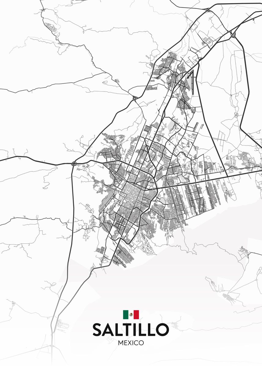 'Saltillo MX' Poster, picture, metal print, paint by IMR Designs | Displate