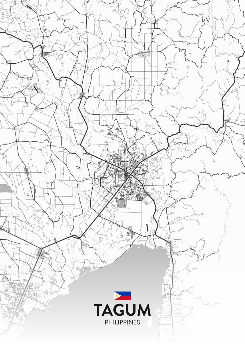 'Tagum PH' Poster, picture, metal print, paint by IMR Designs | Displate