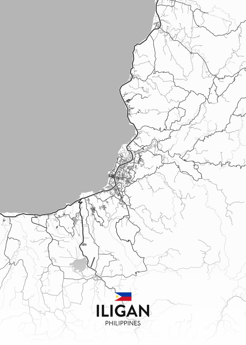 'Iligan PH' Poster, picture, metal print, paint by IMR Designs | Displate