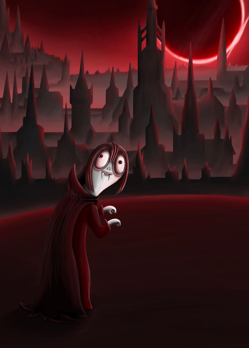 'Vampire on a stroll' Poster by Survaz | Displate