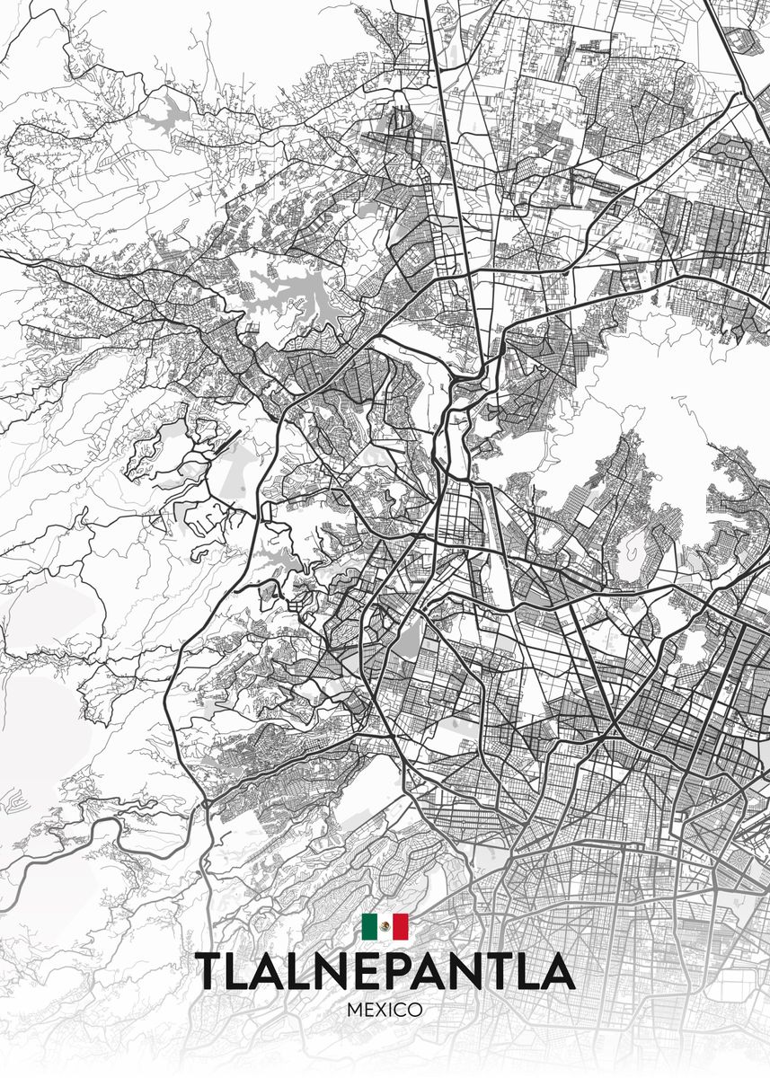 'Tlalnepantla MX' Poster, picture, metal print, paint by IMR Designs ...