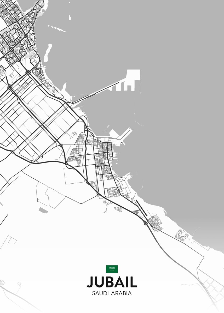 'Jubail SA' Poster, picture, metal print, paint by IMR Designs | Displate