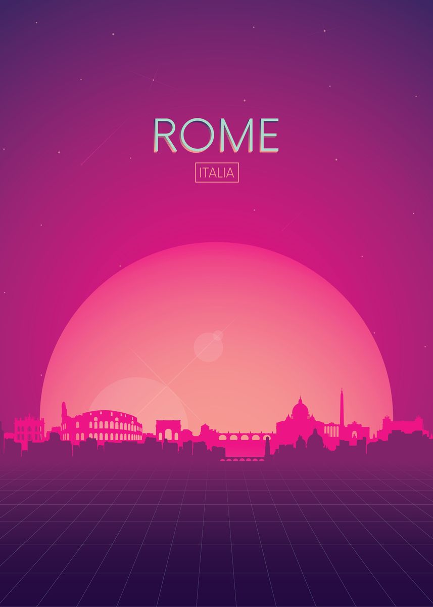 'Rome Italy' Poster by Conceptual Photography | Displate
