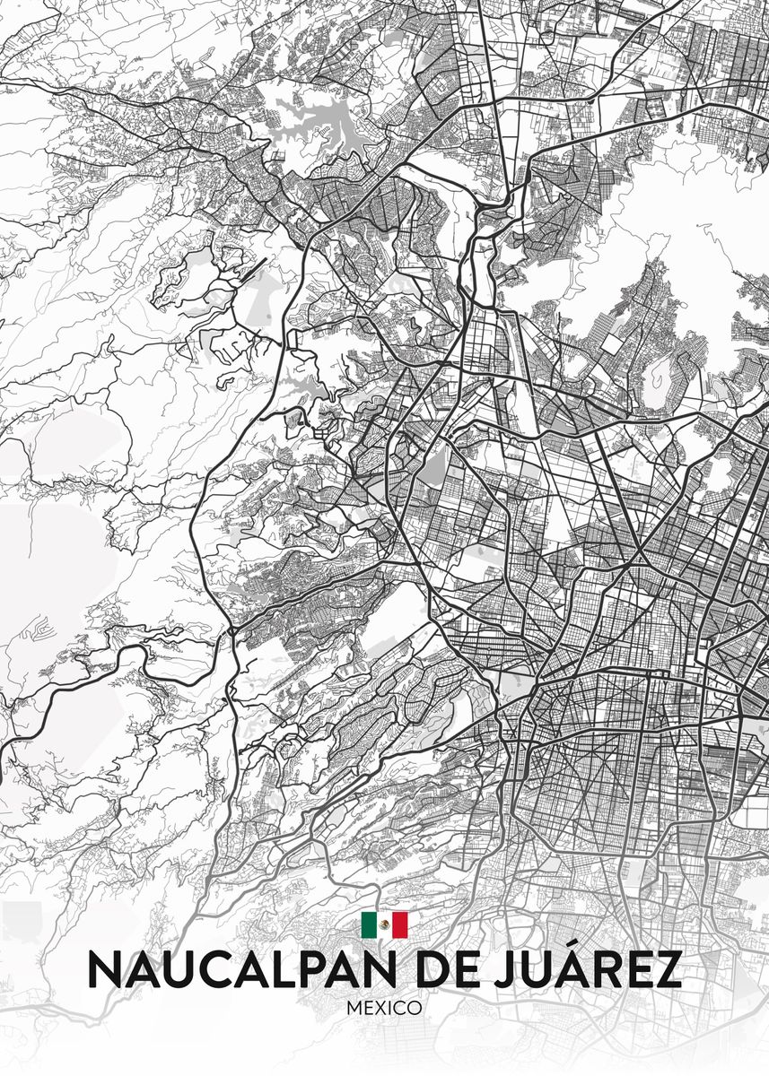 'Naucalpan De Juarez MX' Poster by IMR Designs | Displate
