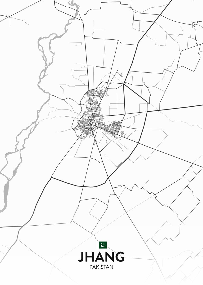 'Jhang PK' Poster by IMR Designs | Displate