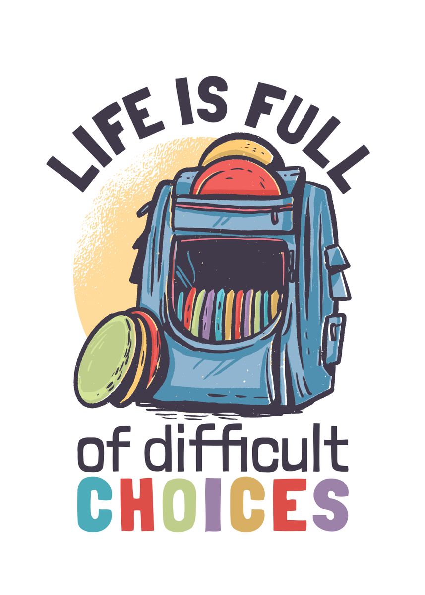 'Life Full of difficult' Poster, picture, metal print, paint by ...