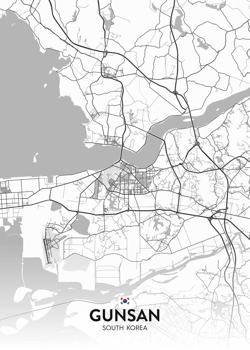 'Gunsan KR' Poster by IMR Designs | Displate