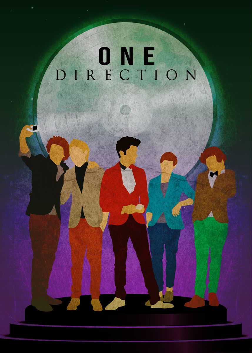 'ONE DIRECTION' Poster, picture, metal print, paint by Rayya Syafiqah ...