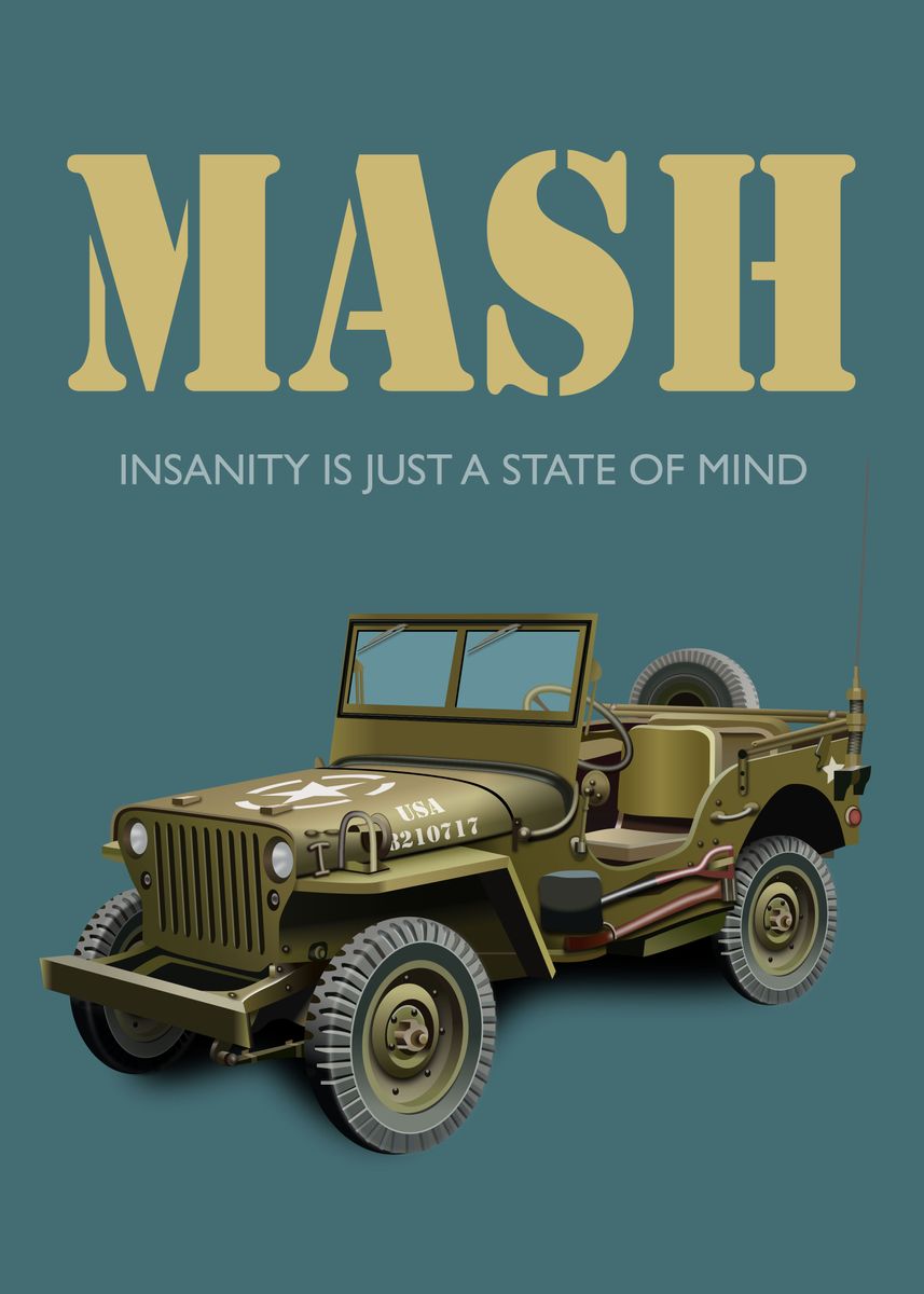 'MASH TV series poster' Poster, picture, metal print, paint by Movie ...