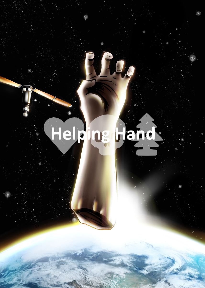 'Helping Hand' Poster, picture, metal print, paint by Mogamat Watson ...
