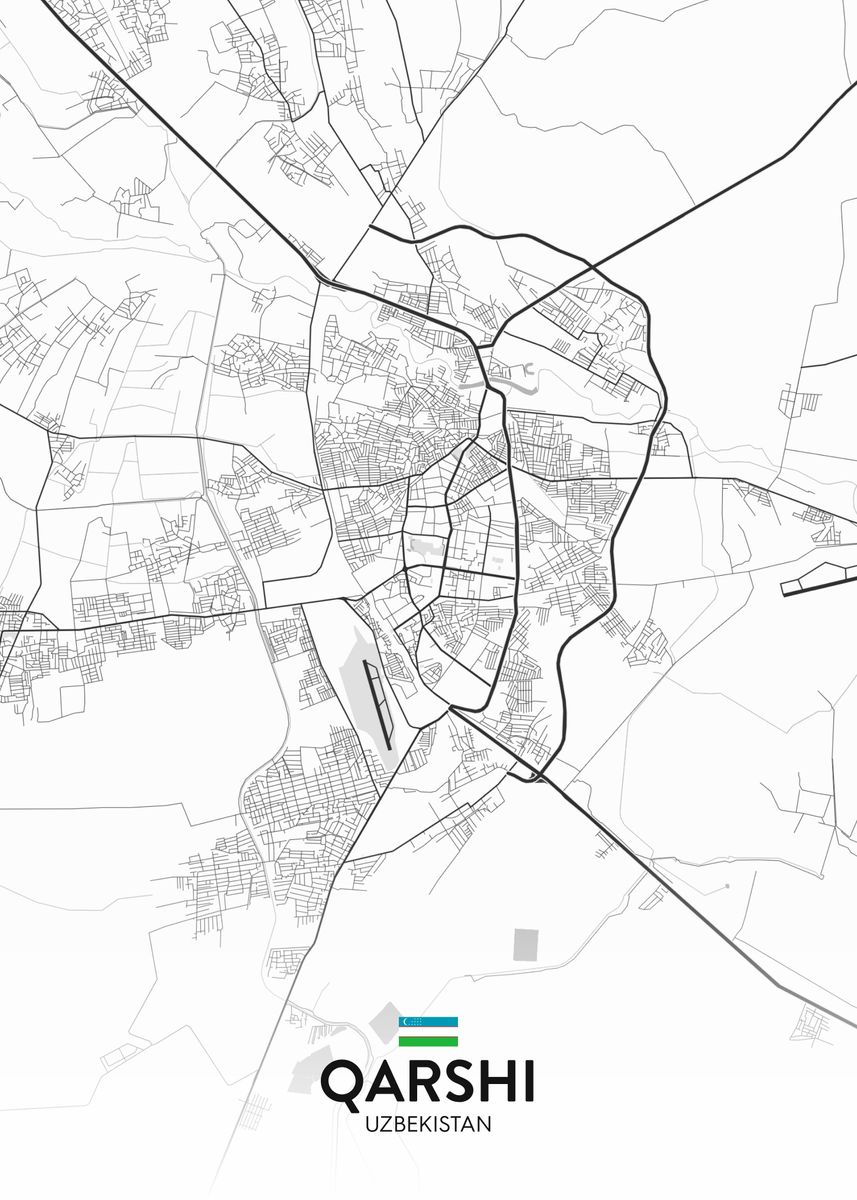 'Qarshi UZ' Poster, picture, metal print, paint by IMR Designs | Displate