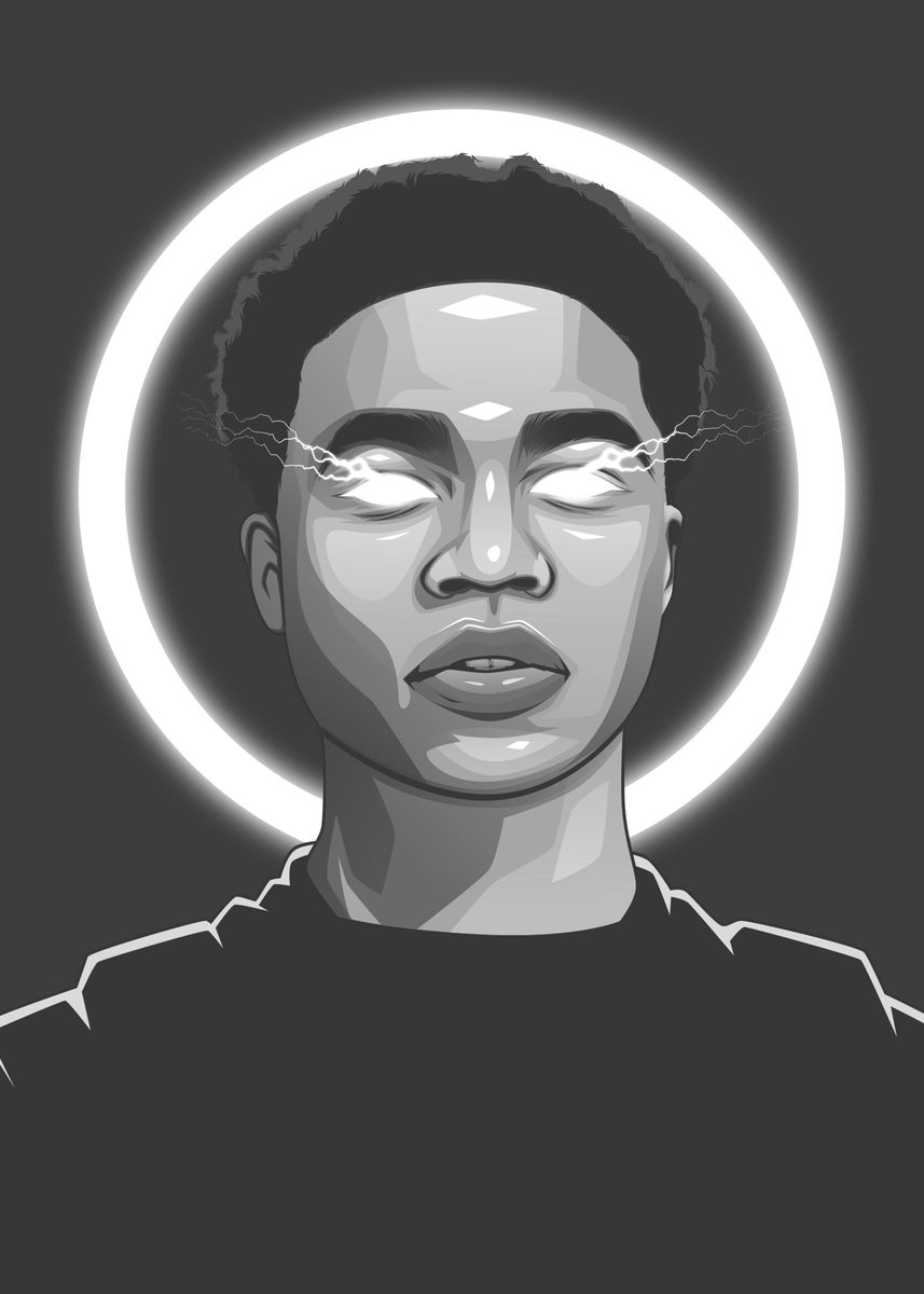 'Roddy Ricch' Poster, picture, metal print, paint by Colorize Studio ...