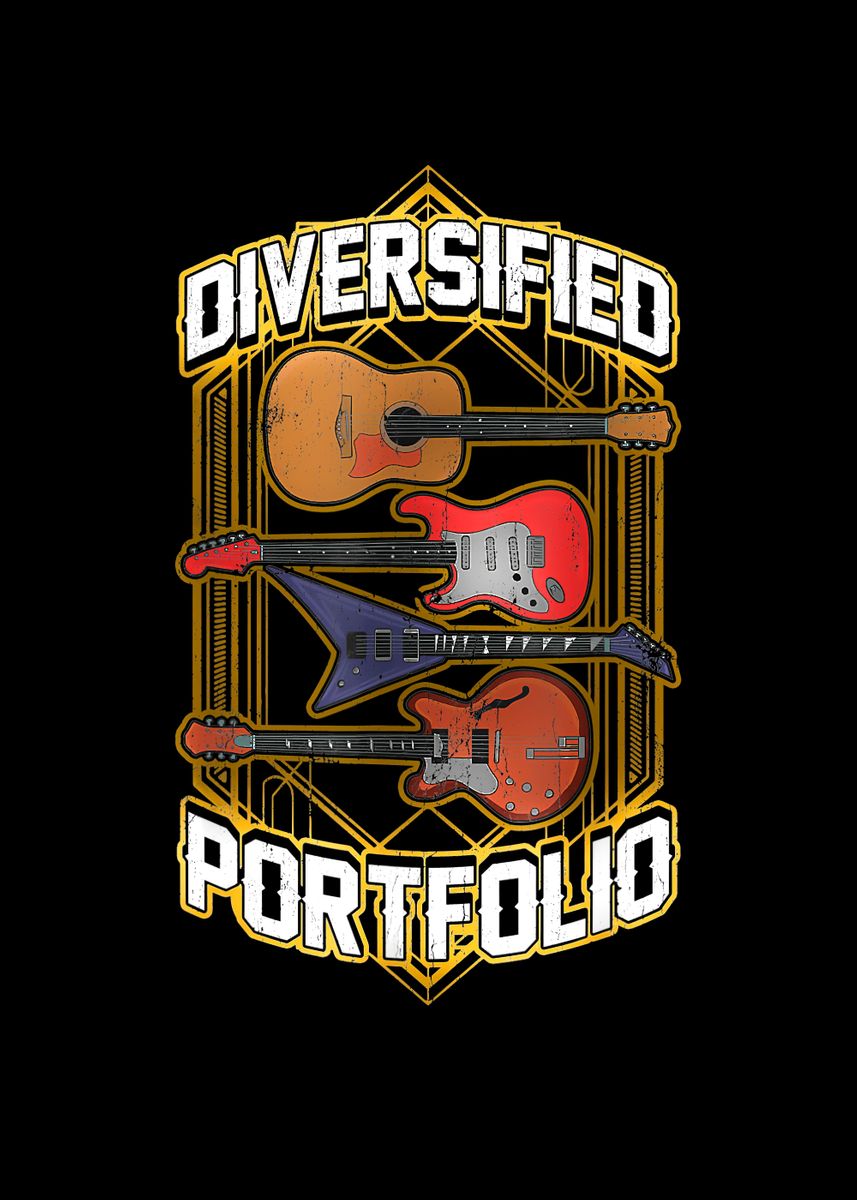 'Guitar' Poster, picture, metal print, paint by Emilio BluePrint | Displate