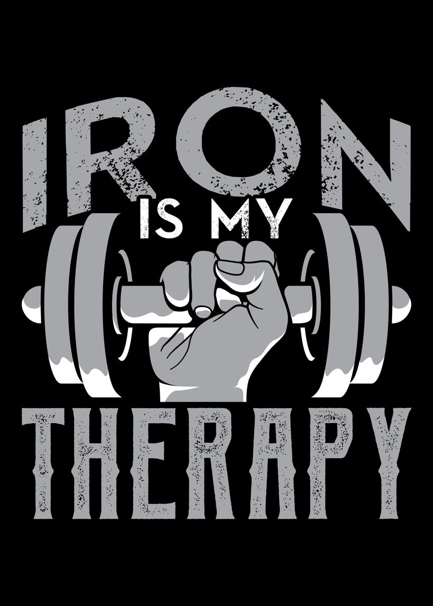 'Gym Bodybuilder Biceps' Poster by Christian Mueller | Displate