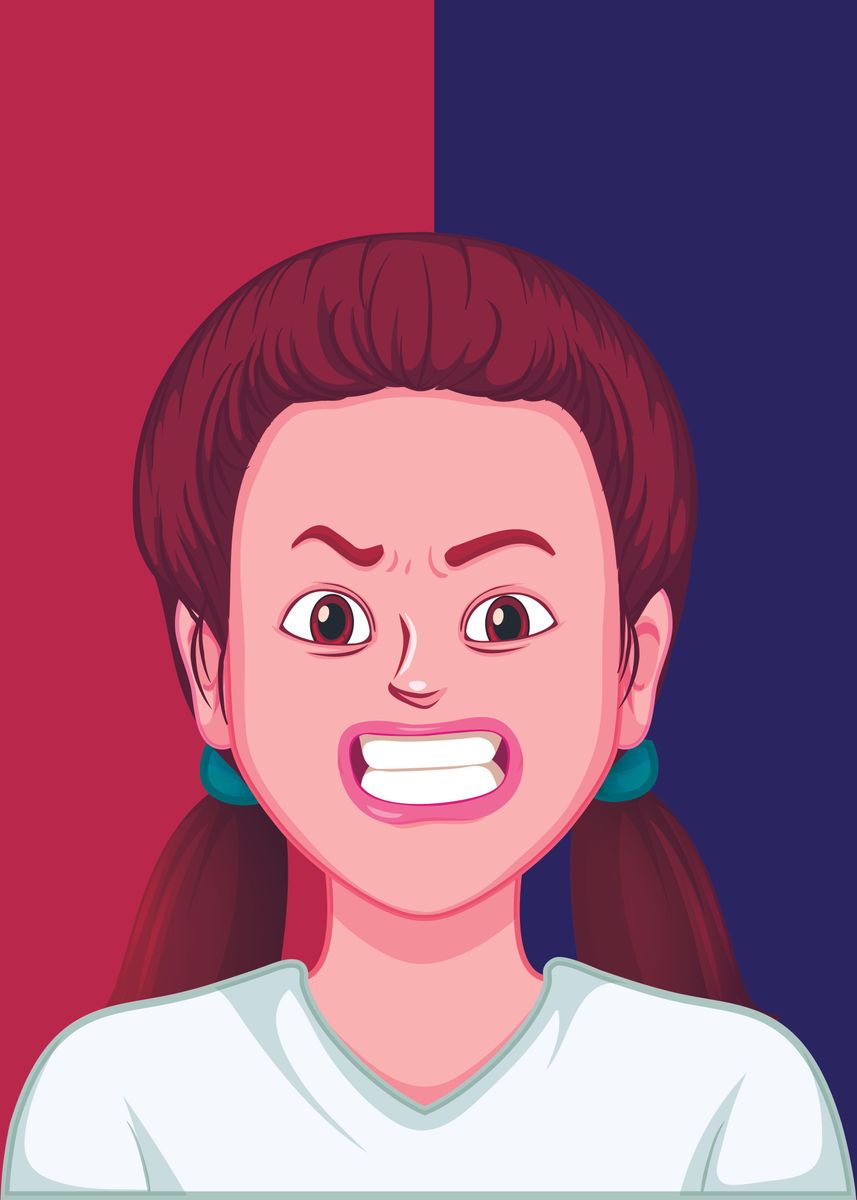 'facial expressions' Poster by Hanabi Studio | Displate