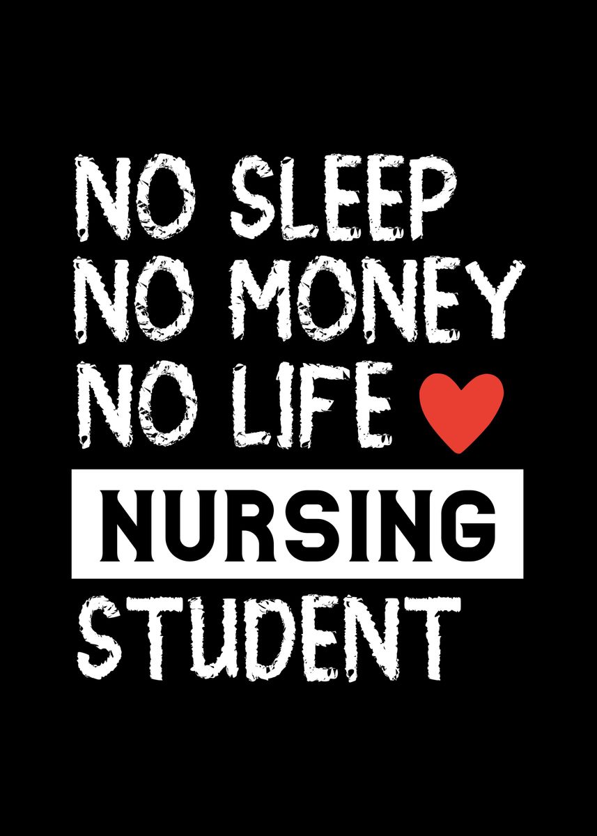'Nursing Student' Poster, picture, metal print, paint by Neon Moon ...