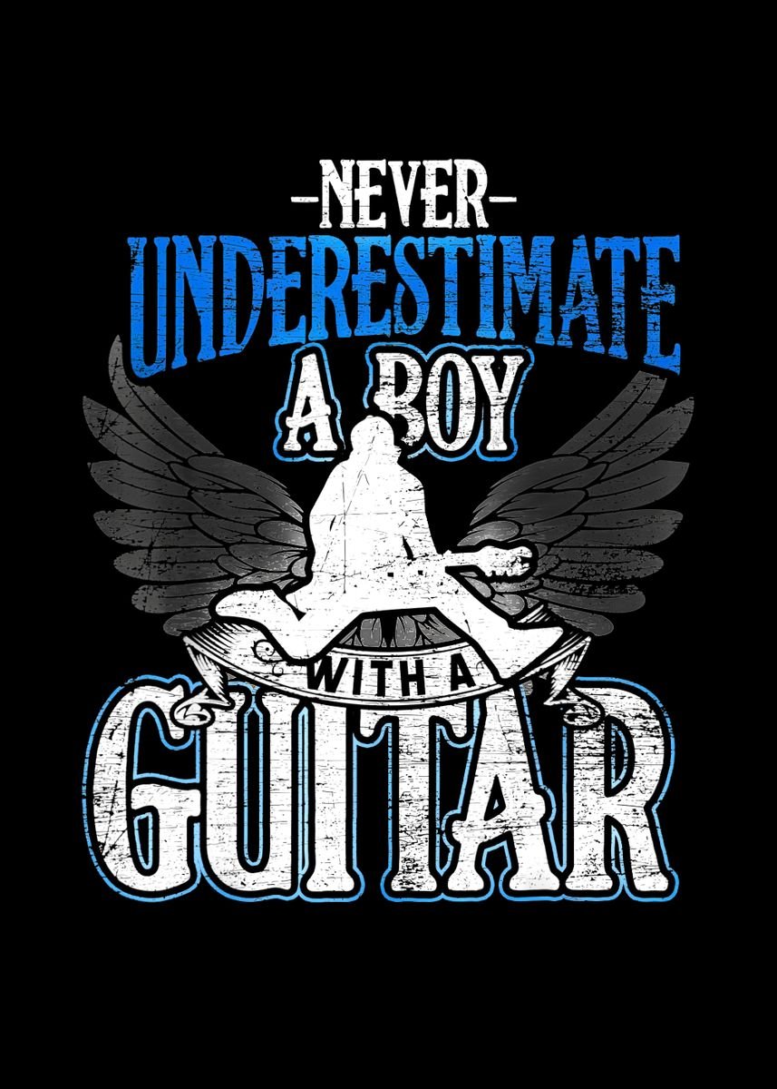 'Guitar Quotes' Poster, picture, metal print, paint by Emilio BluePrint ...