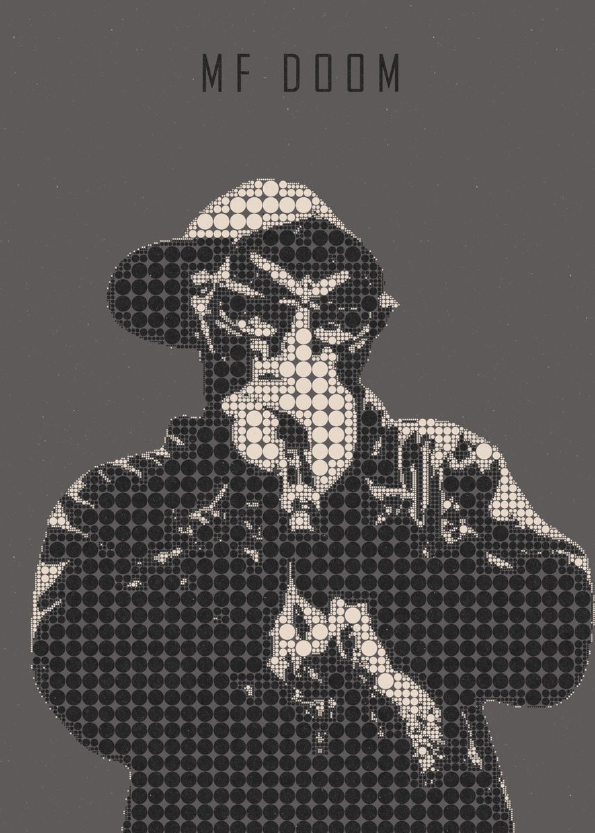 'MF Doom' Poster, picture, metal print, paint by KIMTIEN STUDIO | Displate